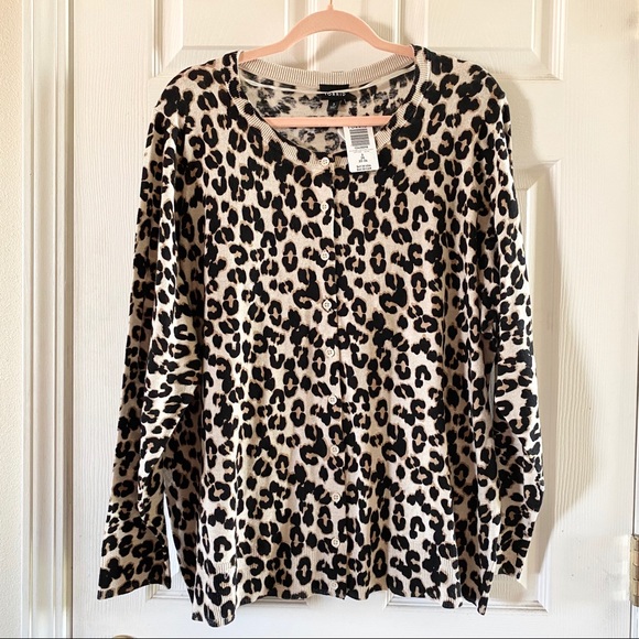 torrid | Sweaters | Nwt Torrid Leopard Button Front Cardigan Sweater ...